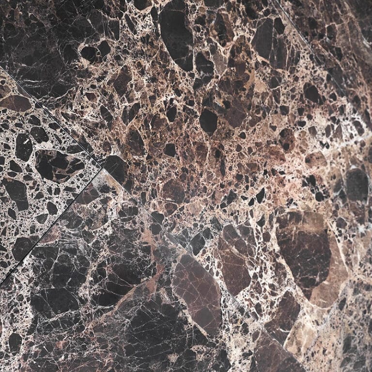 Dark Emperador Polished Marble - Authentic Stone