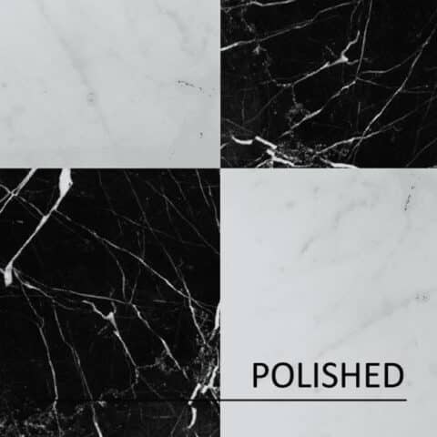 Nero Marquina & Calacatta Chequerboard - Authentic Stone