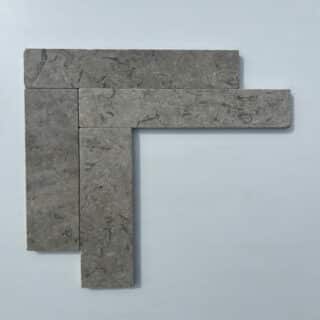Milly Grey Tumbled Limestone Herringbone Tiles - Authentic Stone