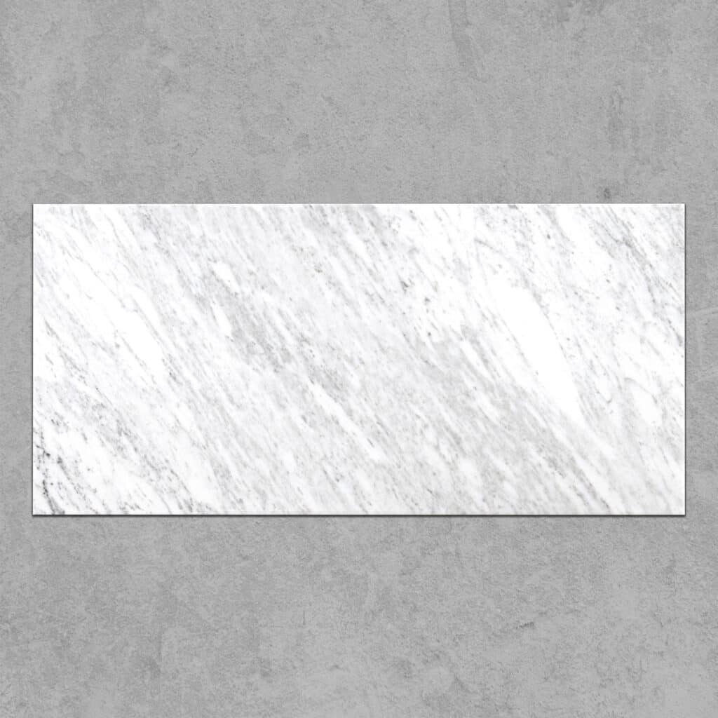 Bianco Carrara Rectangular Honed Marble Tiles - Authentic Stone
